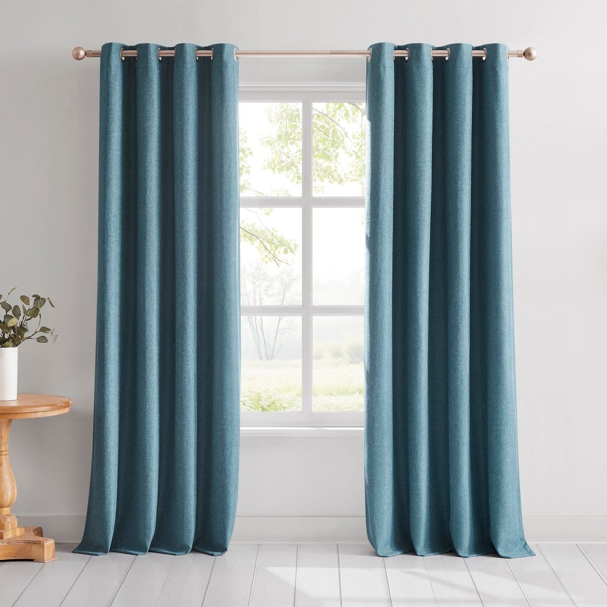 Meena Slub 100% Blackout Window Curtain Panels – Plow & Hearth