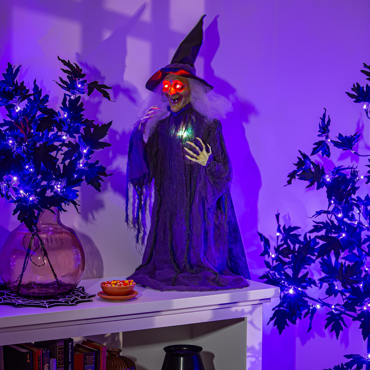 Witch with Movement and Sound, 40"H – Plow & Hearth