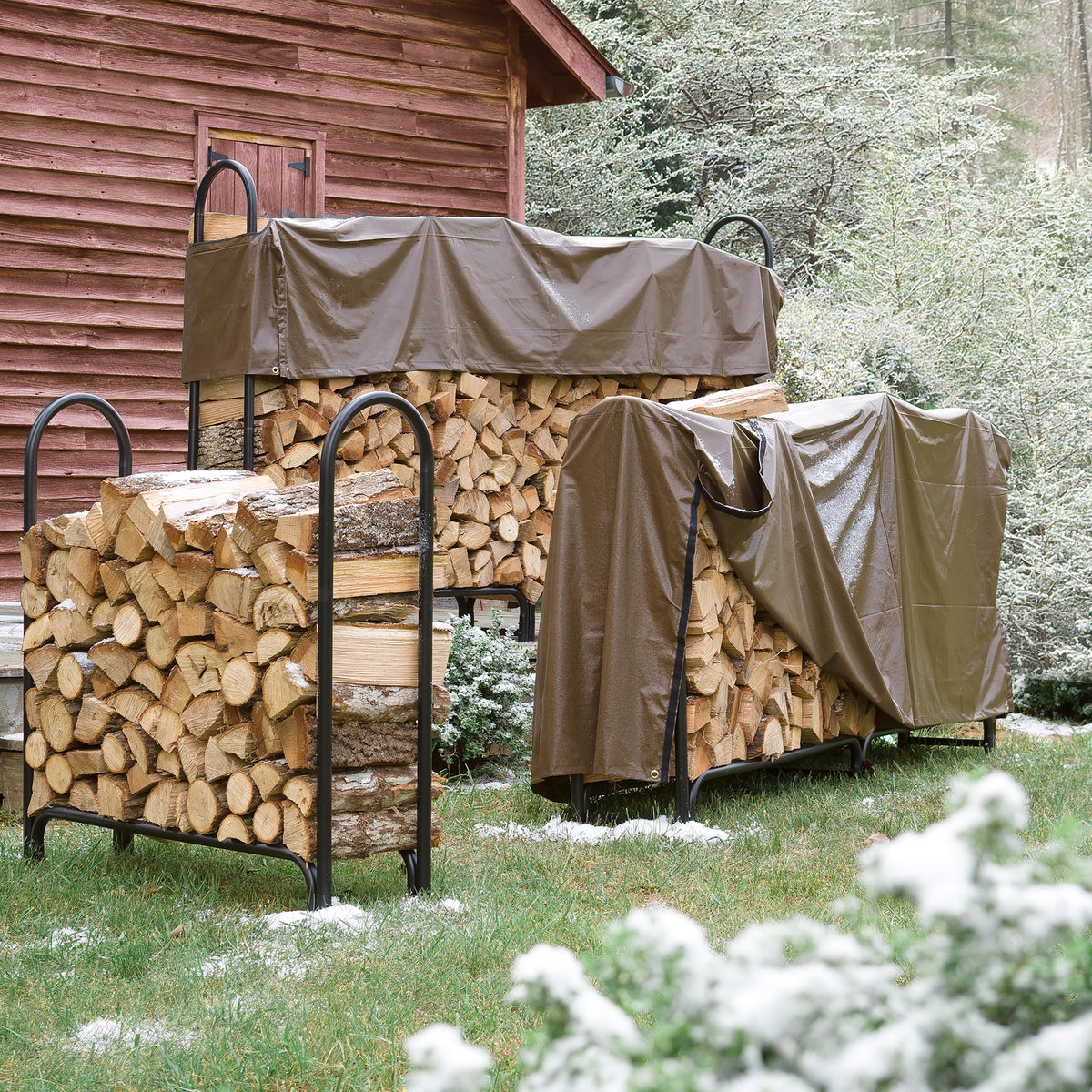Medium Heavy-Duty Steel Log Rack | Plow & Hearth