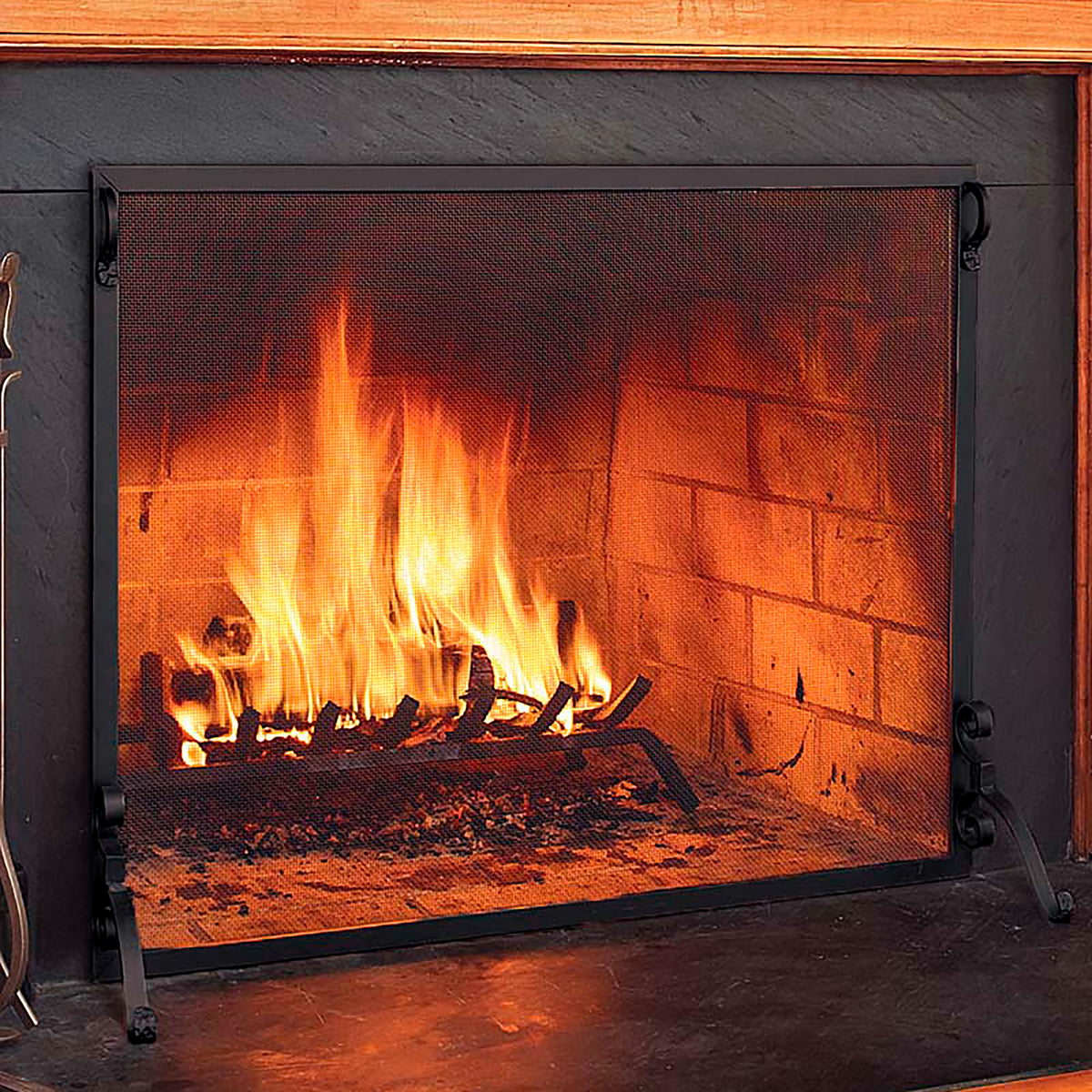 Steel Flat Guard Fire Screen | Firescreens | Plow & Hearth