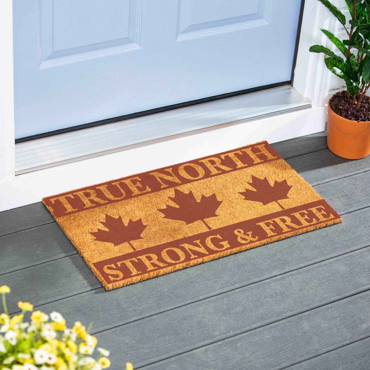 EG Studio Northwoods Line-Art Style PNW Animal Icons Coir Mat (28x16 ...