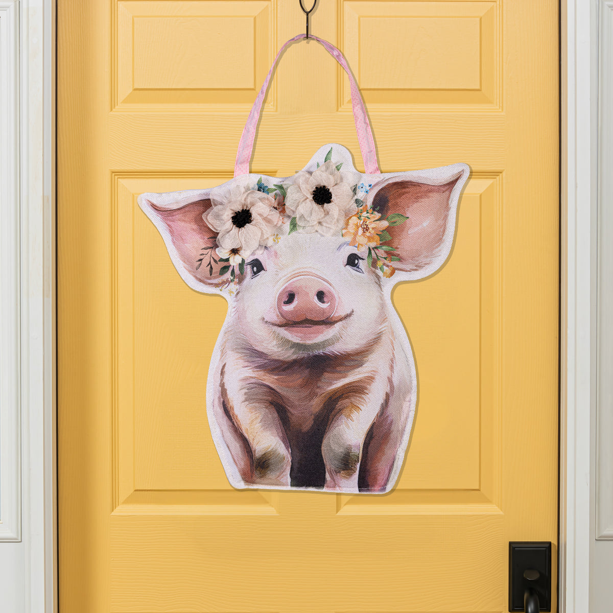 Petal & Plow Floral Pig Door Decor – Plow & Hearth