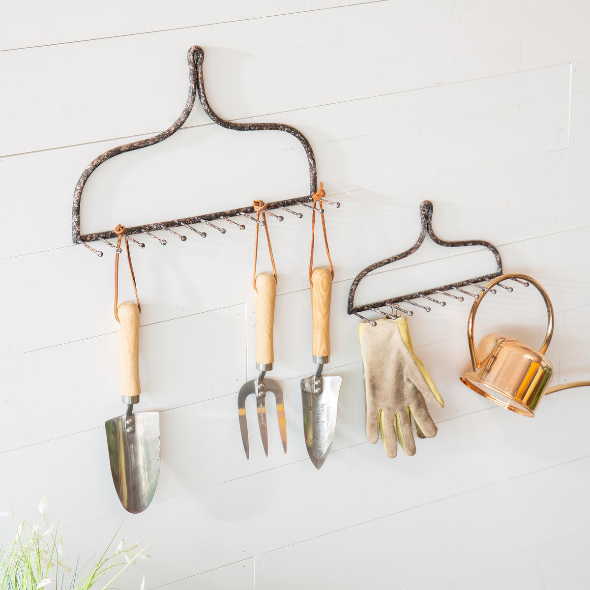 Metal Rake Wall Hooks, Set of 2 – Plow & Hearth