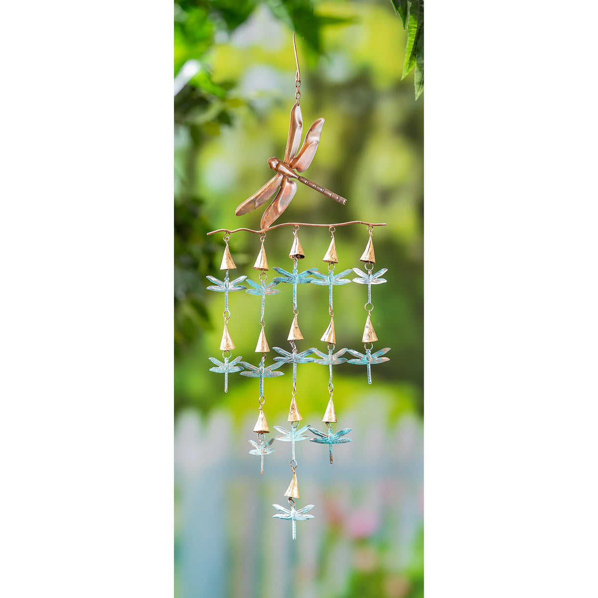 Pollinator Garden Mobile, Dragonfly Metal Outdoor Hanging Mobile – Plow ...