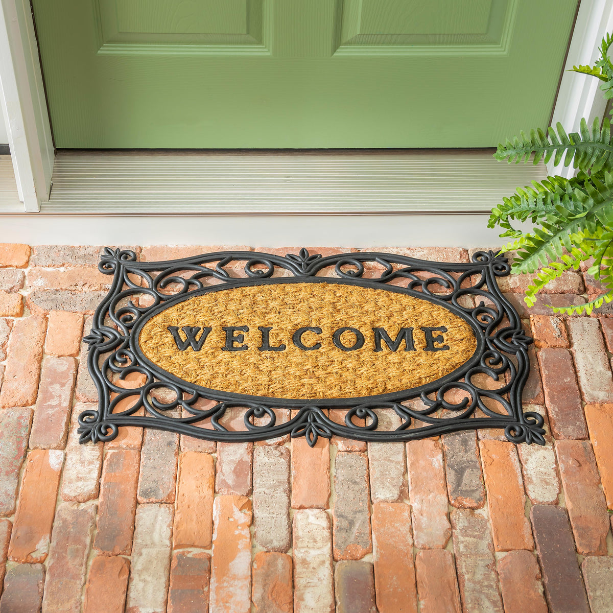 Welcome Coir and Rubber Grate Mat – Plow & Hearth