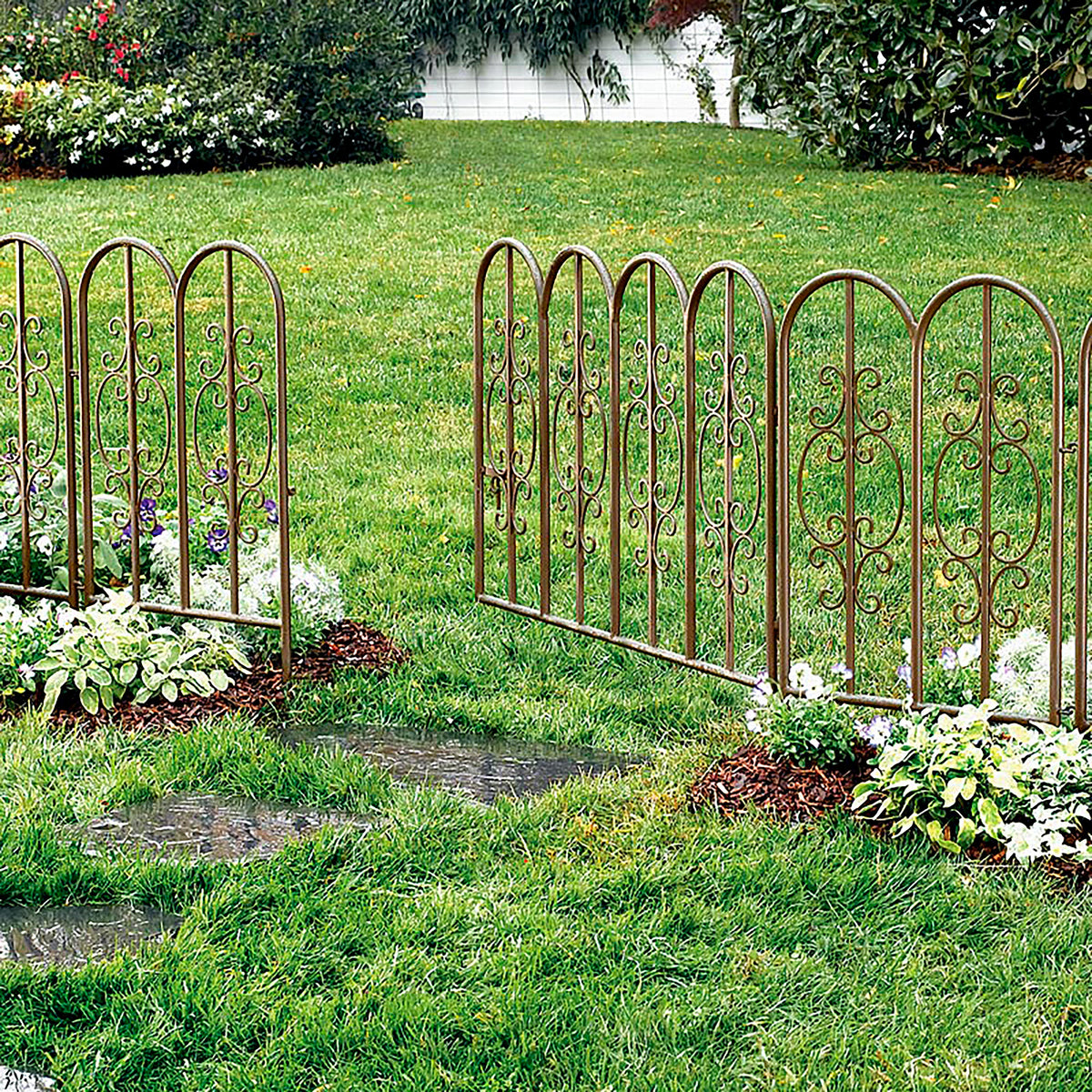 Montebello Iron Garden Fencing with Gate | Plow & Hearth