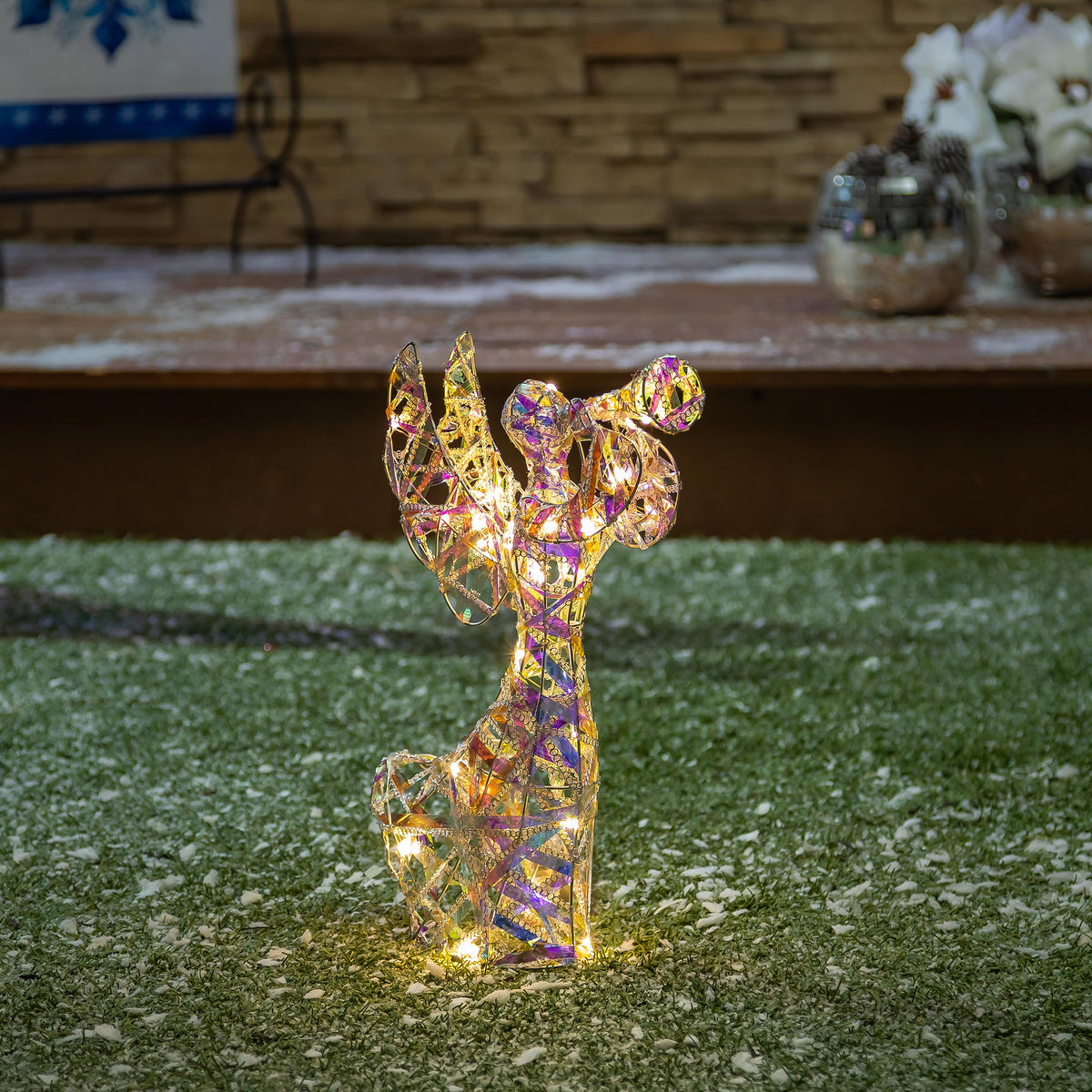 Angel LED Garden Statue, 16"H – Plow & Hearth