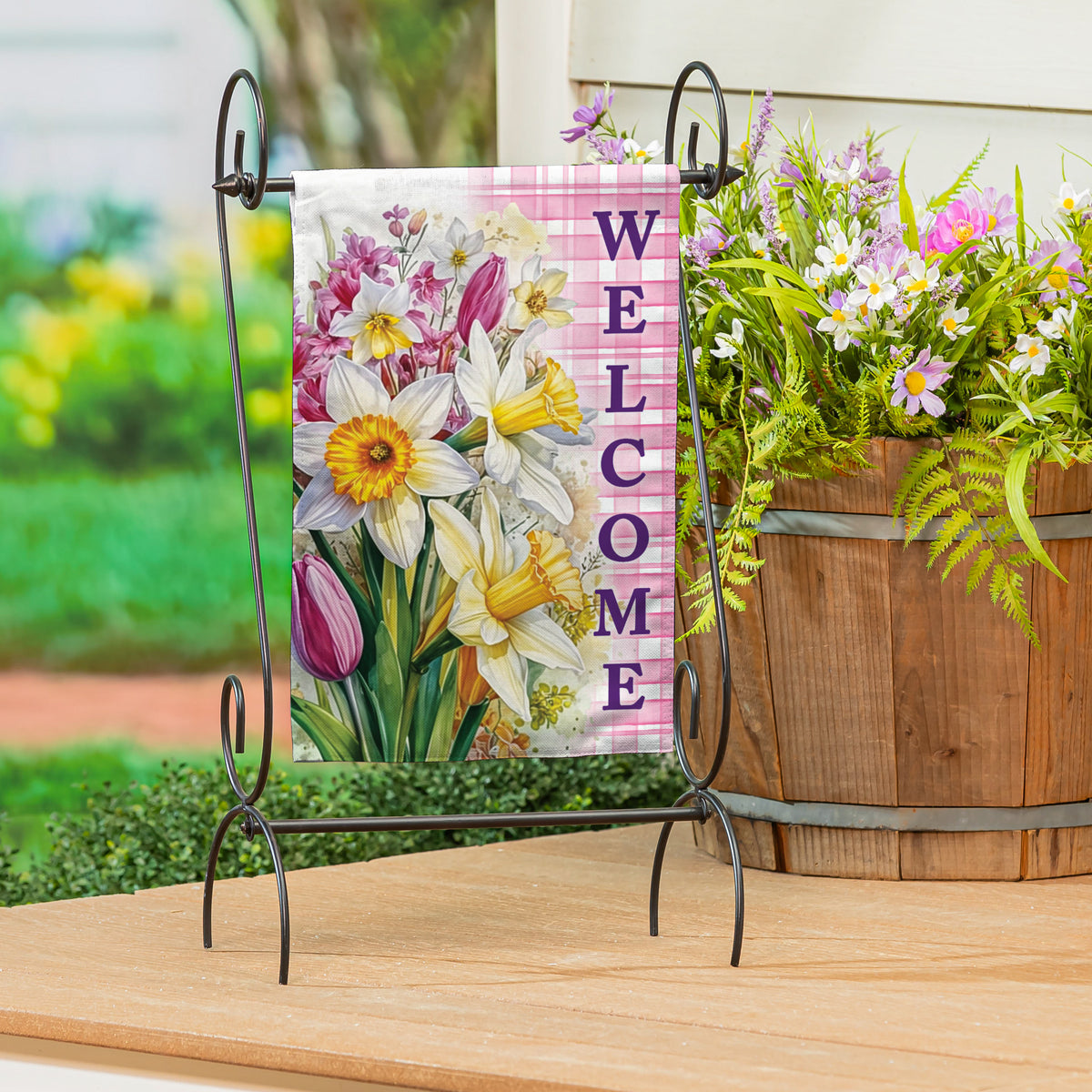 Blooming Buttercups Burlap Garden Flag – Plow & Hearth