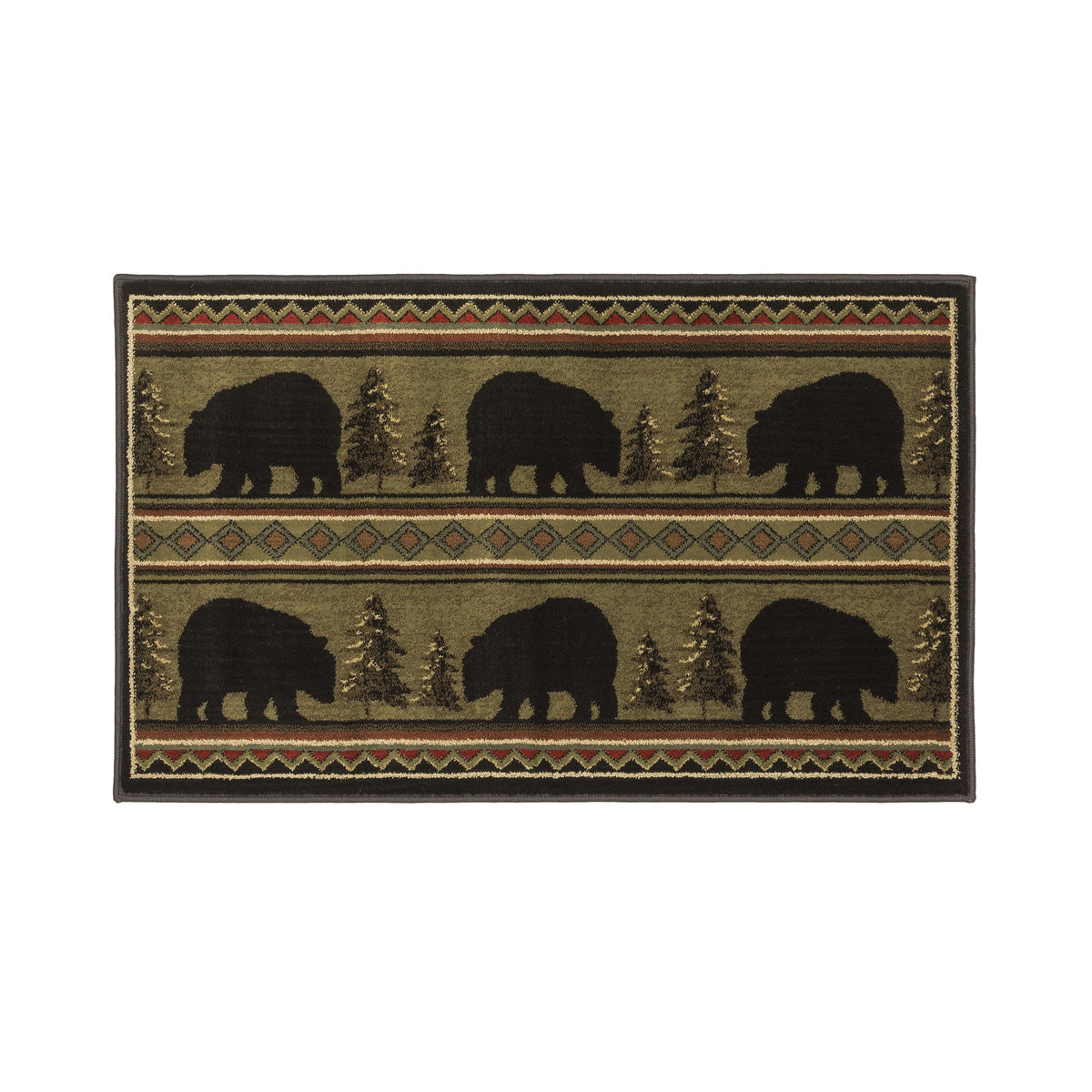 Vista Bears in Evergreen Rug – Plow & Hearth