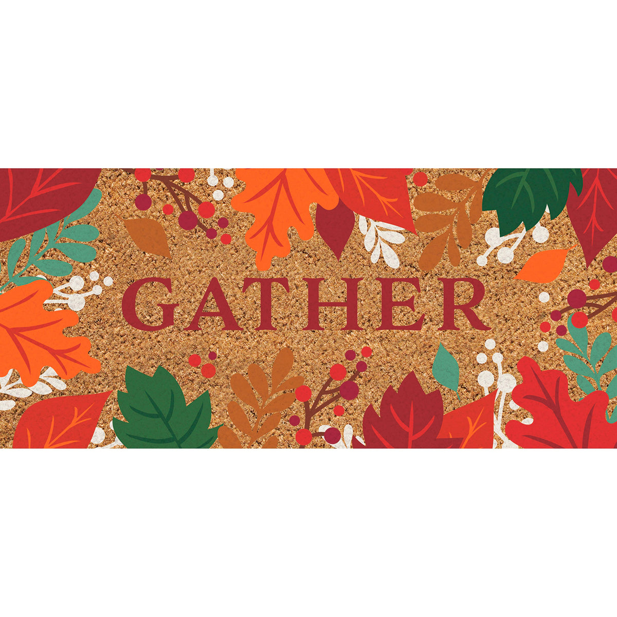 Gather Fall Leaves Flocked Coir Sassafras Switch Mat – Plow & Hearth