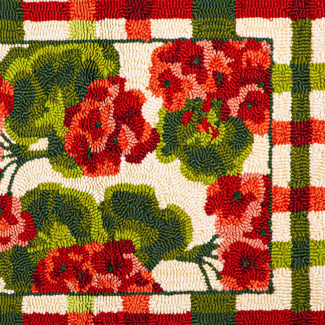 Indoor/Outdoor Geranium Plaid Hooked Polypropylene Accent Rug – Plow ...