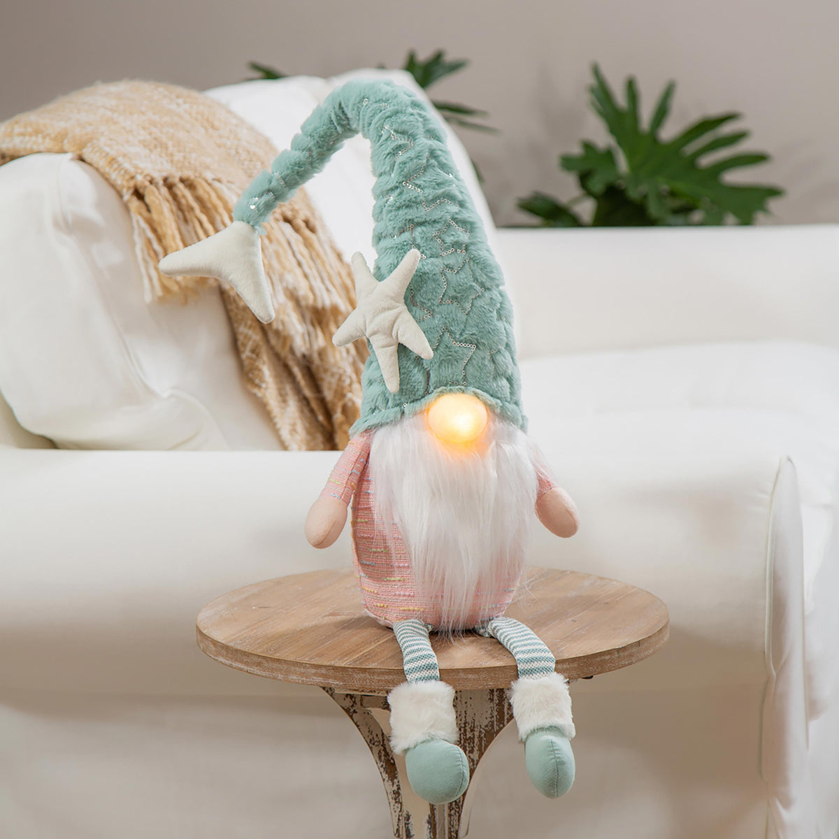 Lighted Mermaid Gnome Table Décor – Plow & Hearth