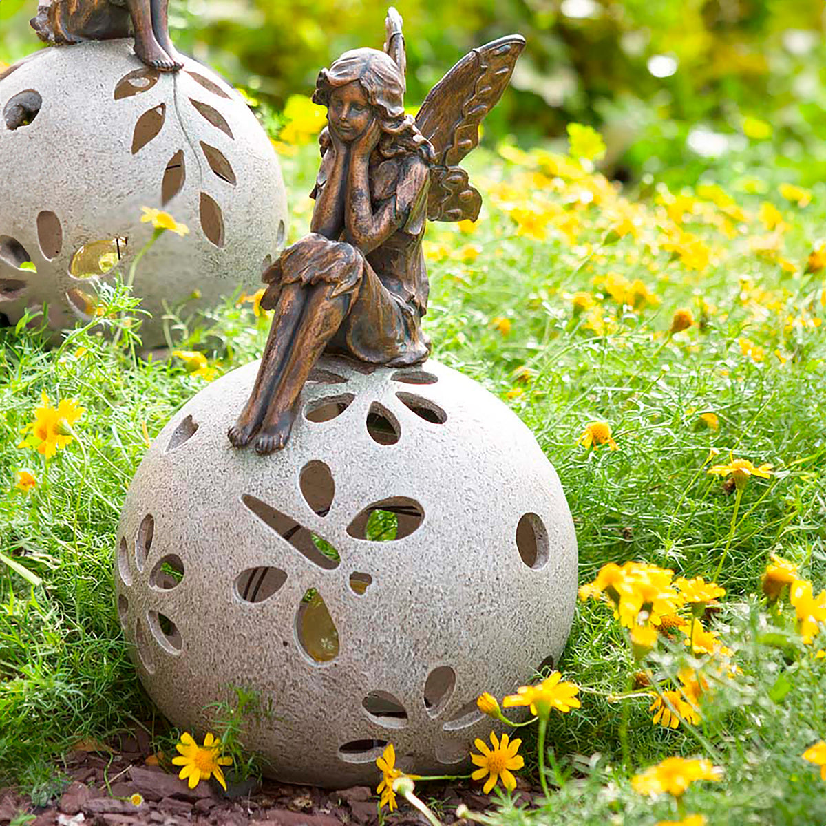 Fairy Solar Globe Garden Light | Plow & Hearth