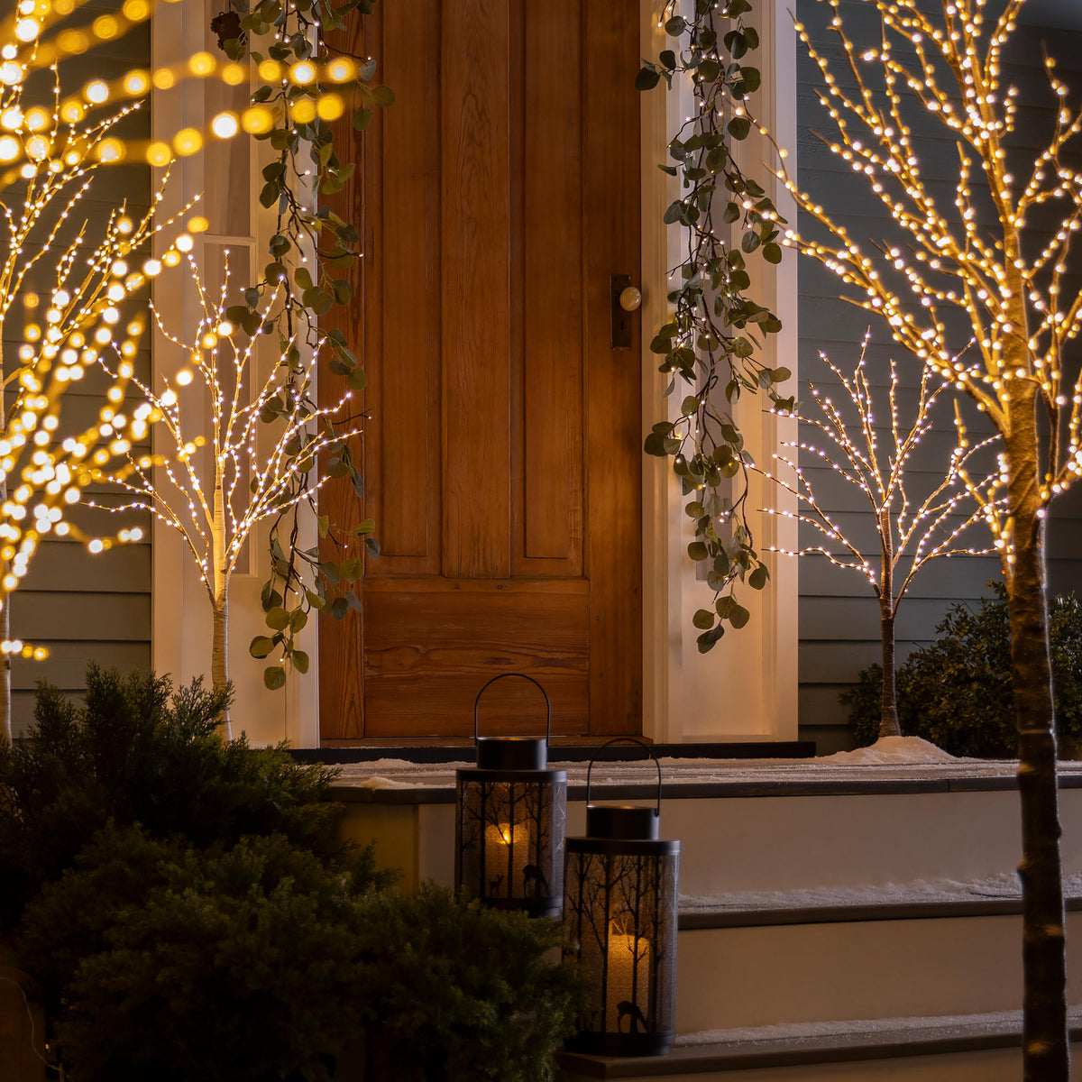 Extra Large Indoor/Outdoor Birch Tree with 750 Warm White Lights – Plow ...