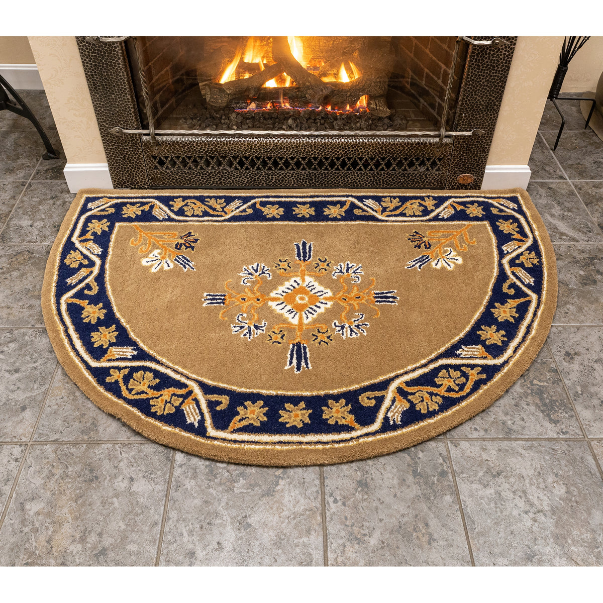 Jardin Half Round Wool Rug – Plow & Hearth