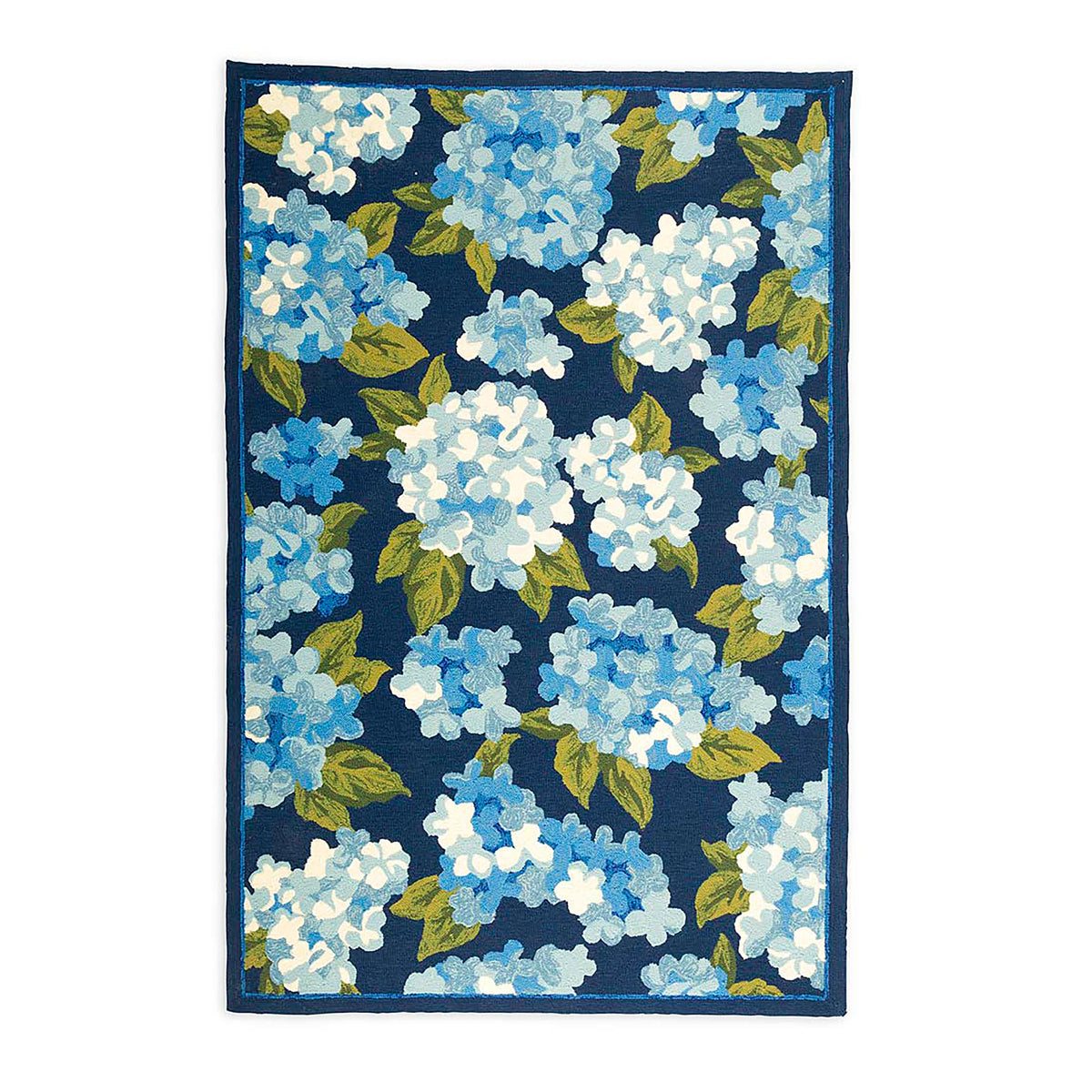 Hydrangeas Indoor/Outdoor Rug, 8' x 10' | Plow & Hearth