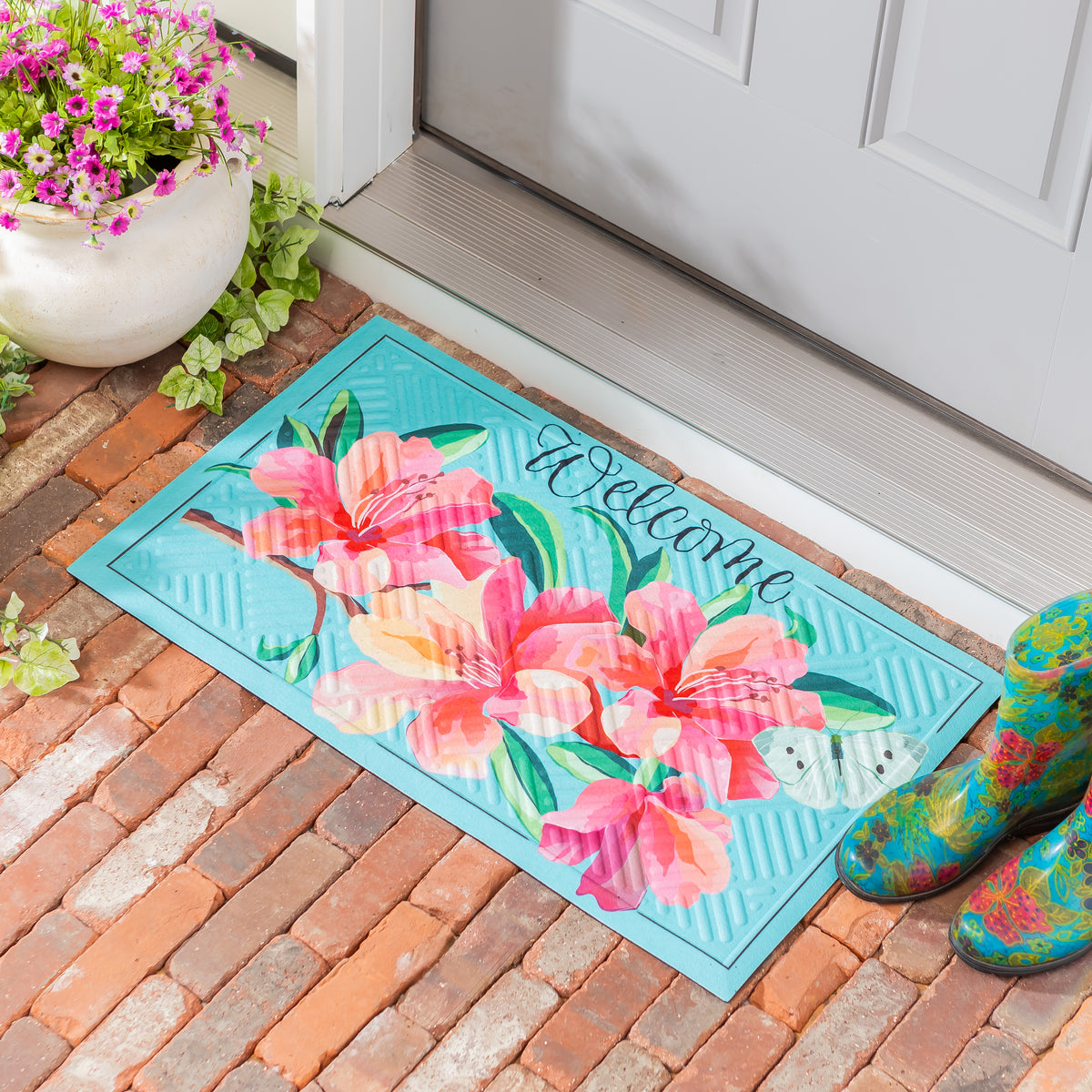 Vivid Azaleas Embossed Mat – Plow & Hearth