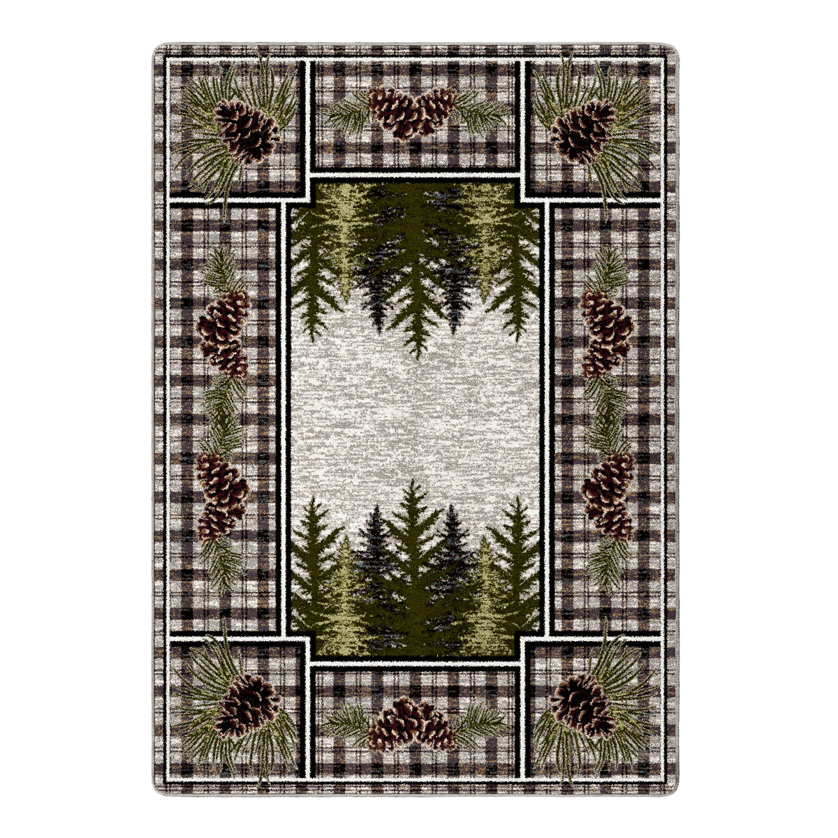 Pine Cone Valley Plaid Rug, 2'8" x 3'10" – Plow & Hearth