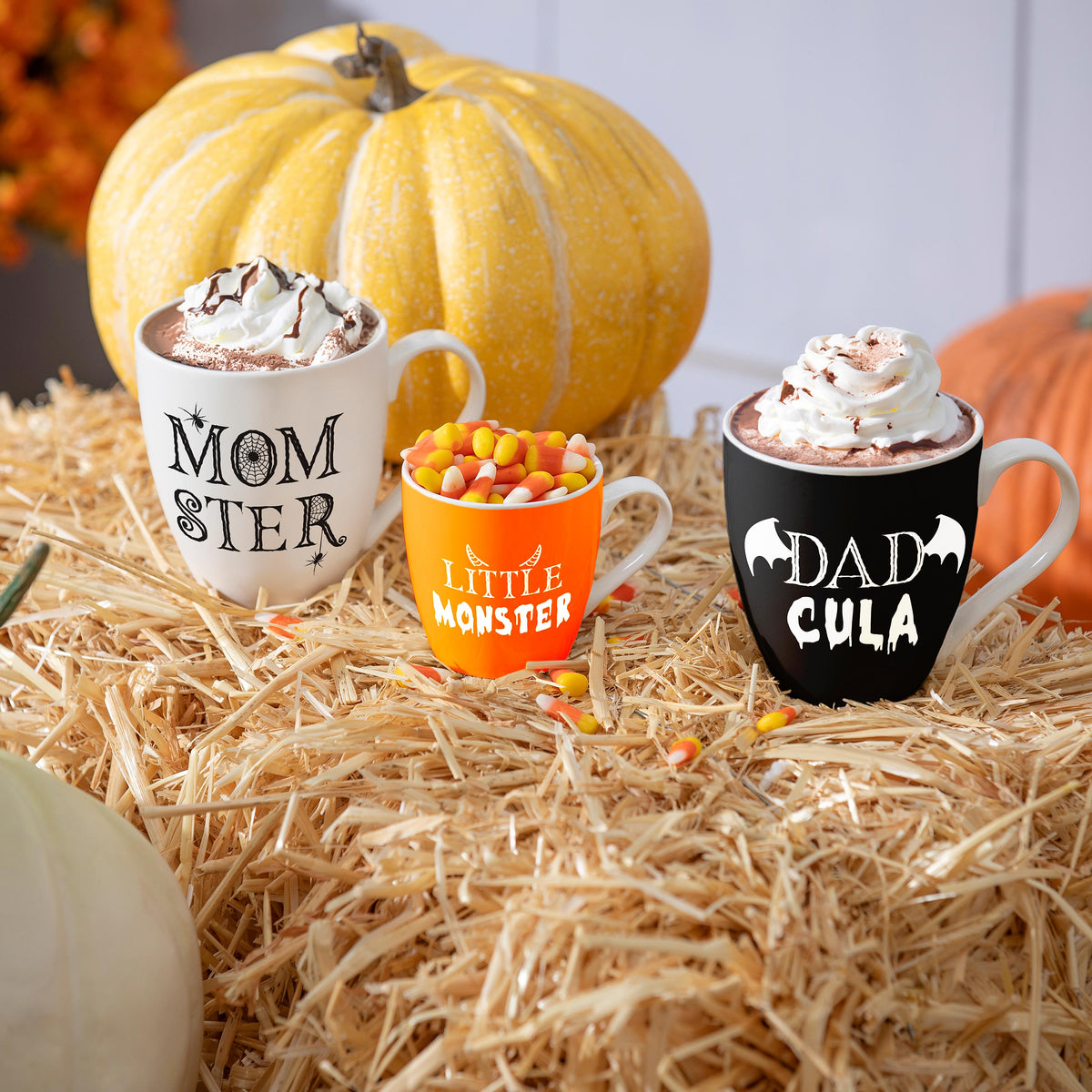 Ceramic Cup O' Java Cup Gift Set, MonsterFamily – Plow & Hearth