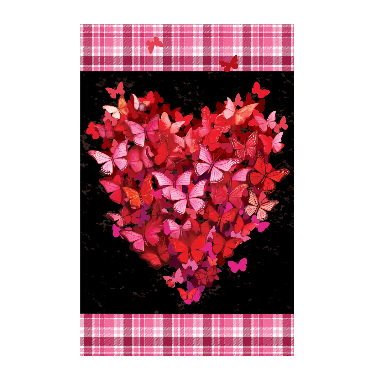 Butterfly Heart Applique Garden Flag – Plow & Hearth