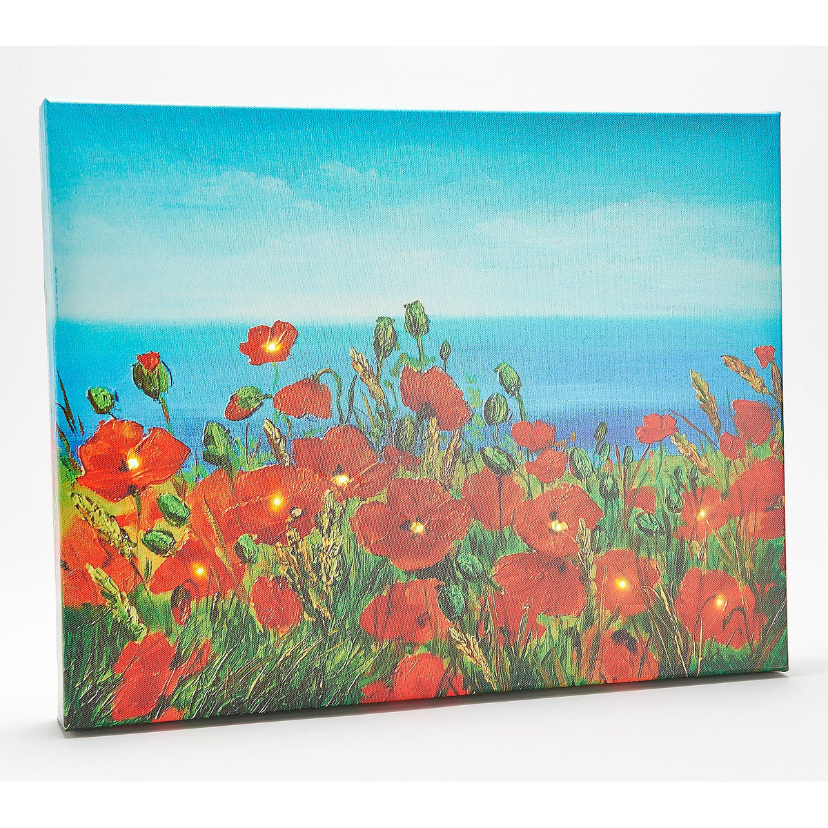 LED Outdoor Canvas, Flowers by the Sea – Plow & Hearth
