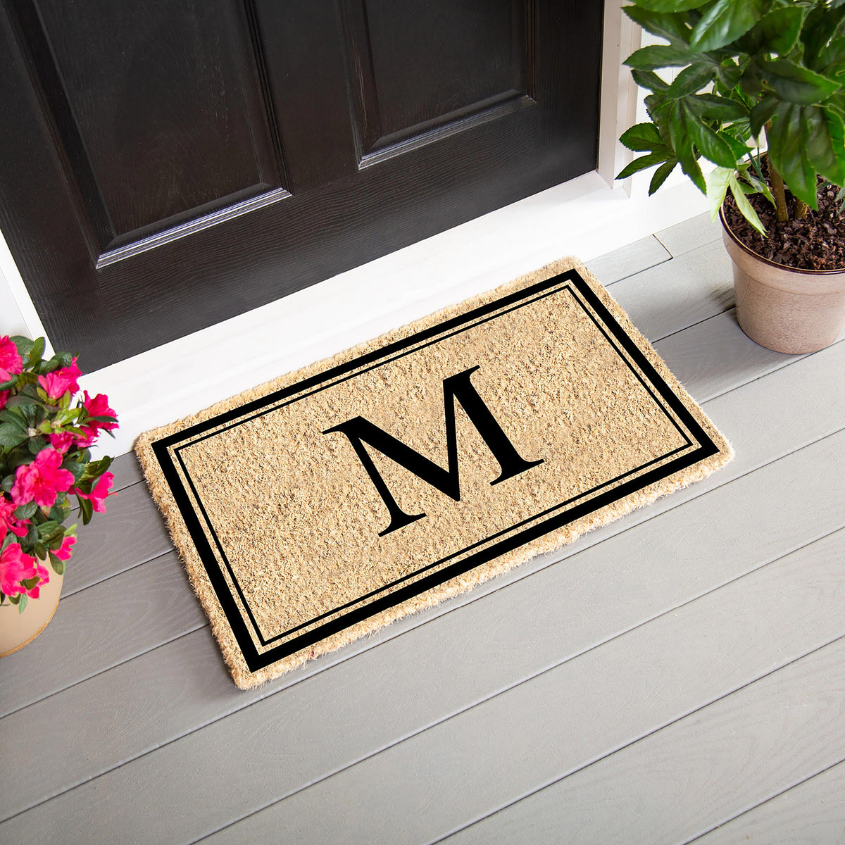 Monogram Coir Mat, Letter "M" – Plow & Hearth