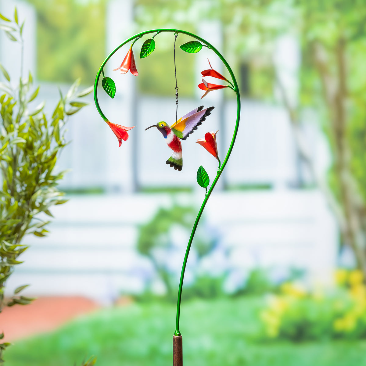 Metal Hummingbird Stake – Plow & Hearth