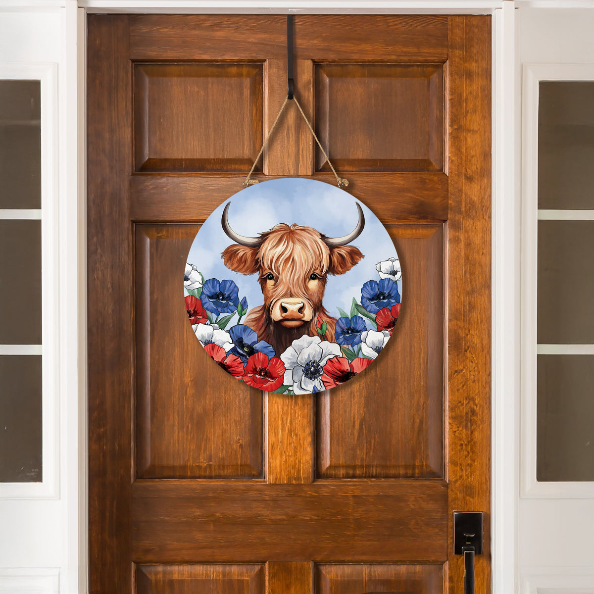 American Classic Highland Cow Wood Door Décor, 18" – Plow & Hearth