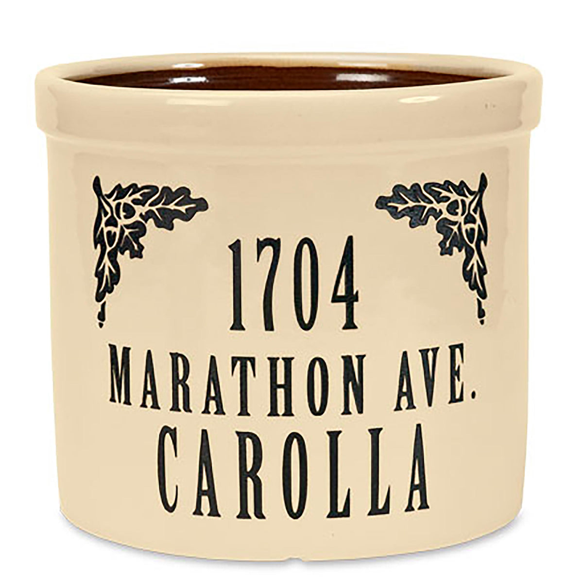 Personalized Crock With Name And Address | Plow & Hearth