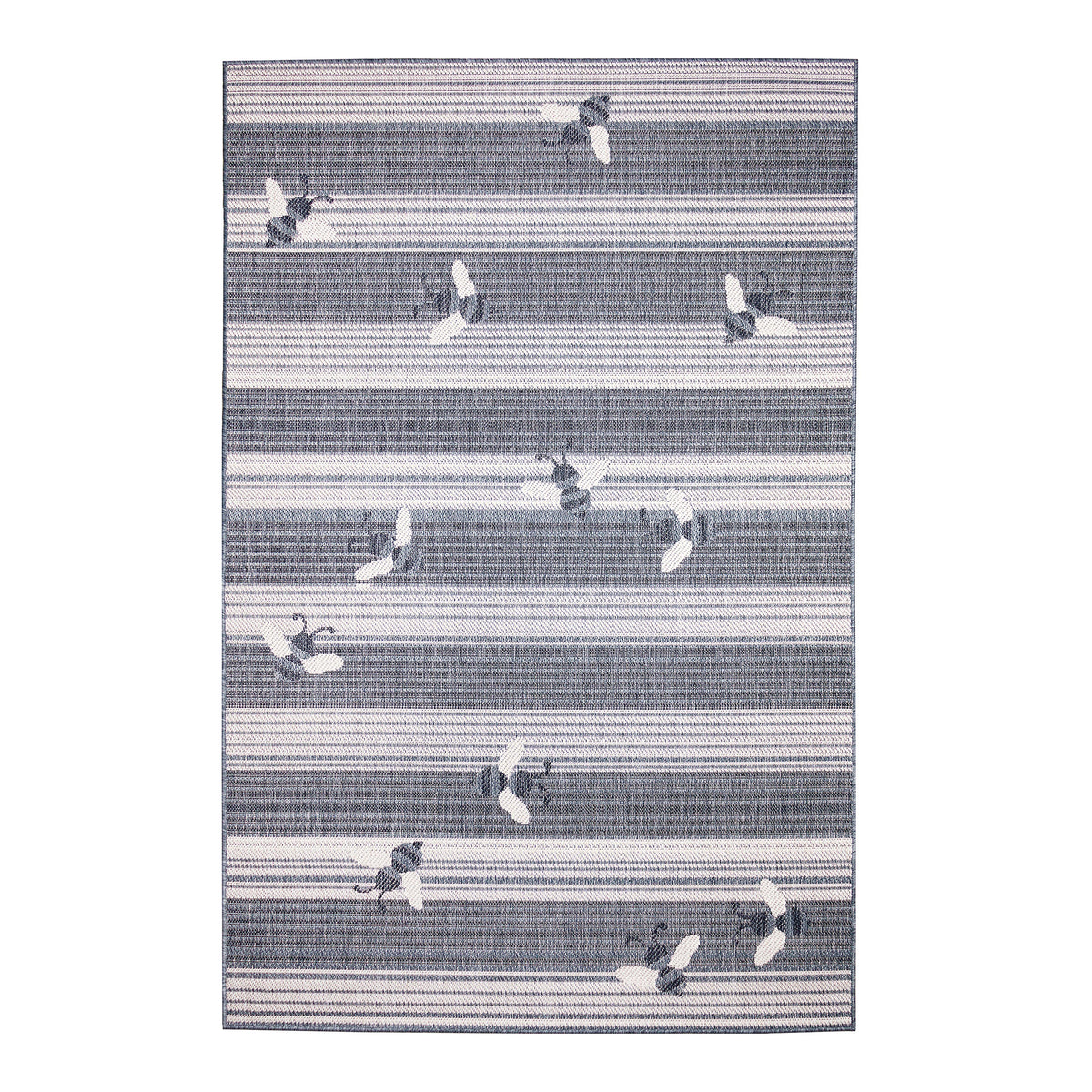 Indoor/Outdoor Honey Bees Rug, 7'10" Square – Plow & Hearth