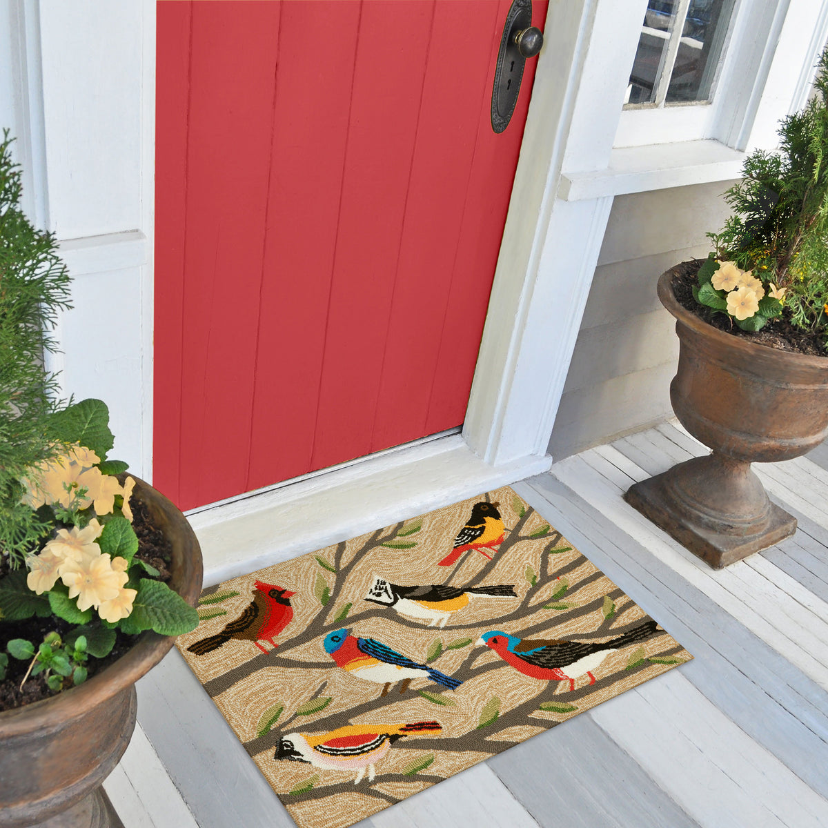 Liora Manne Frontporch Birds Indoor/Outdoor Mat Multi 2' x 3' – Plow ...