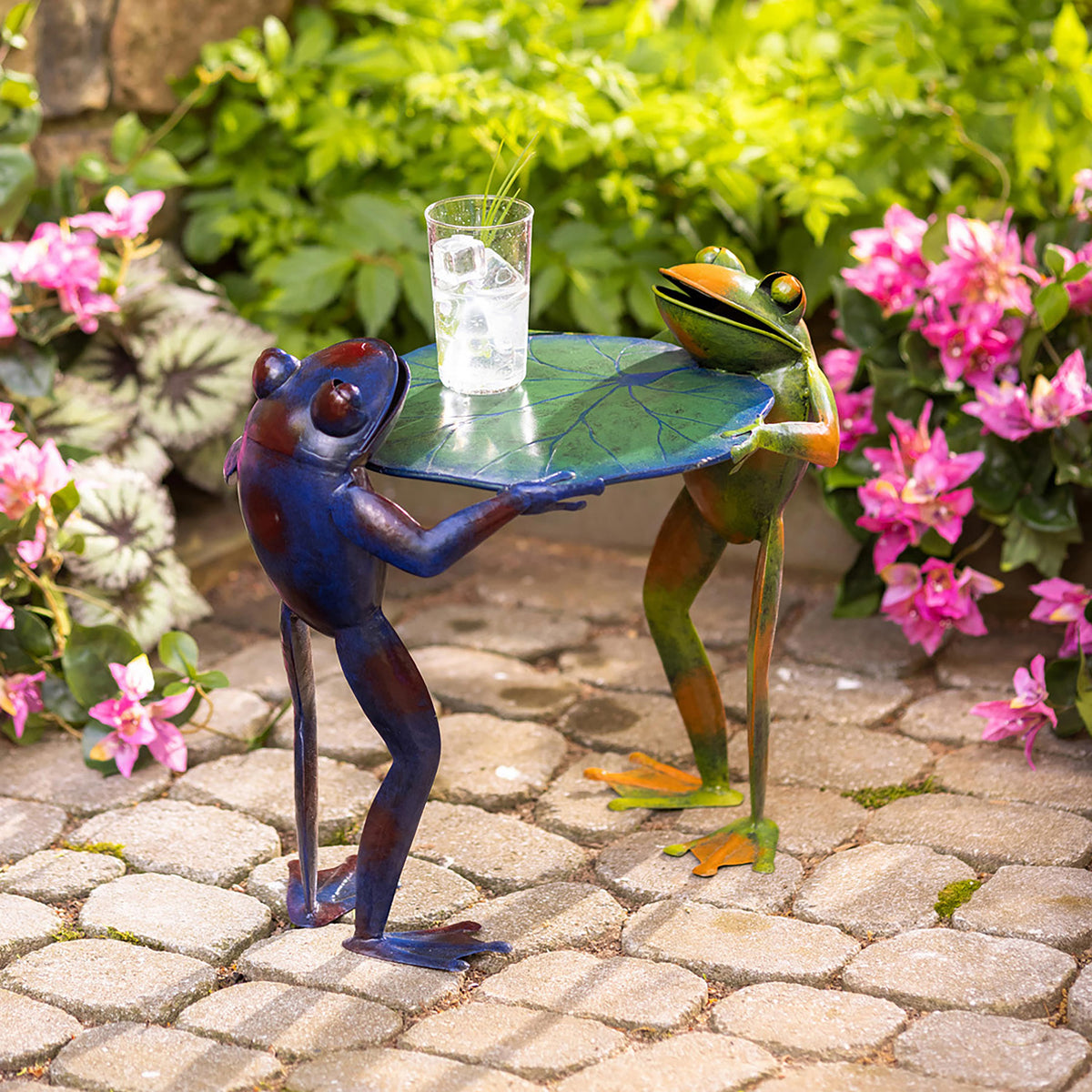 Metal Double Frog Side Table – Plow & Hearth