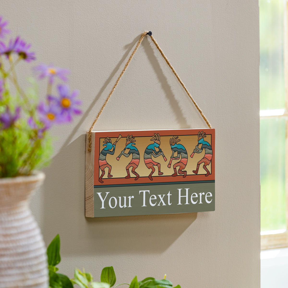 Southwest/Texas Everyday Hanging Signs w/rope Landscape (11“x6”) – Plow ...