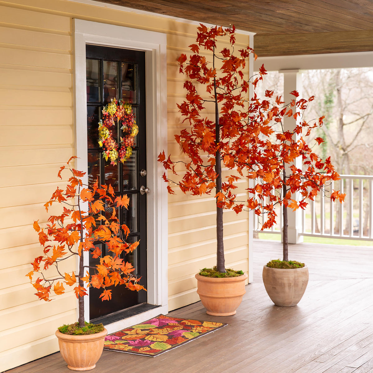 Indoor/Outdoor Electric Lighted Maple Tree, 6'H with 96 Lights – Plow ...