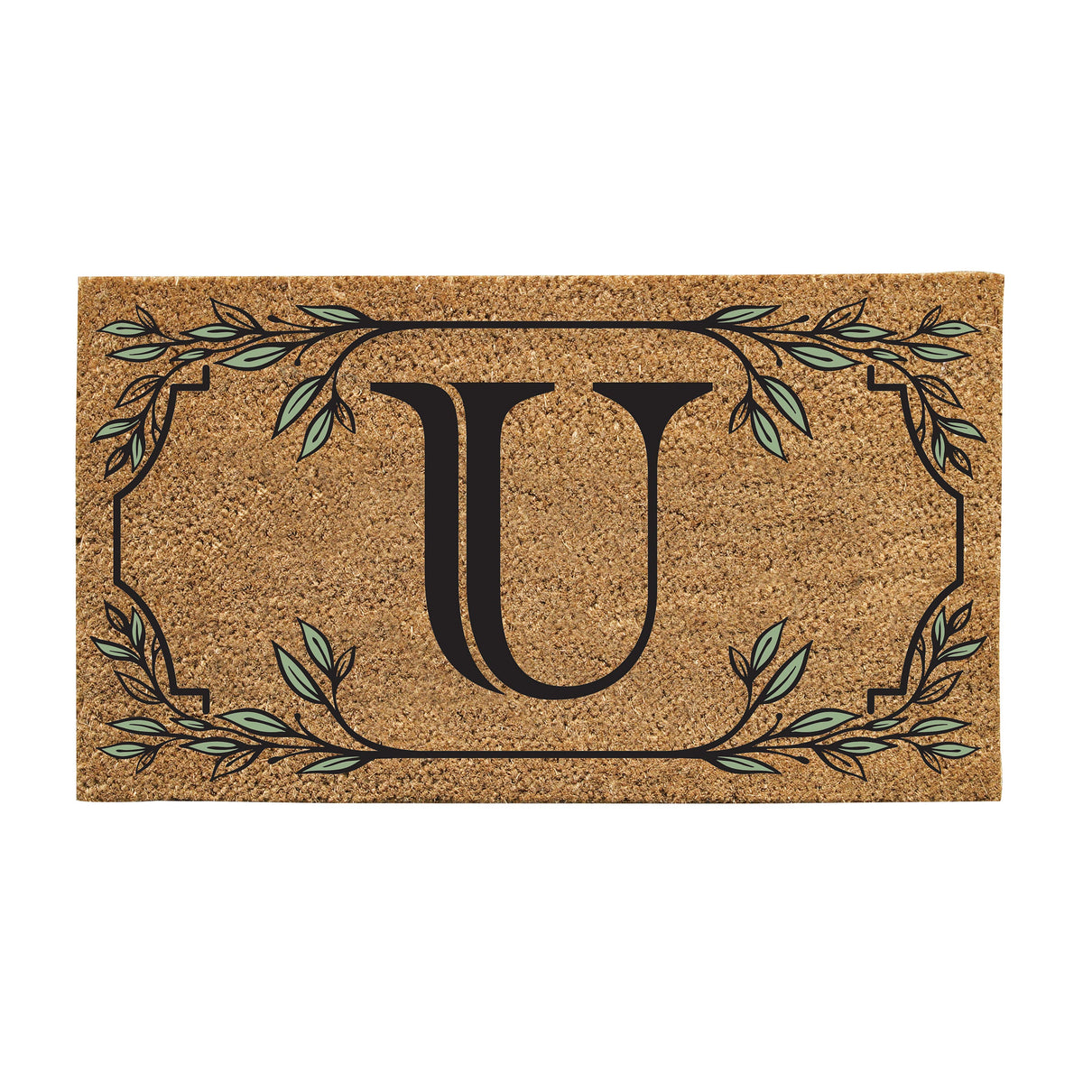 Monogram Coir Mat, Letter "U" – Plow & Hearth