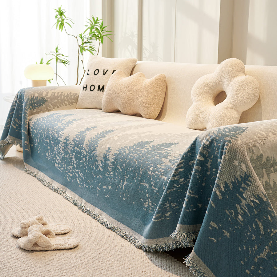 Chenille Grove Sofa Cover Blanket Furniture Protector, Couch Protector ...