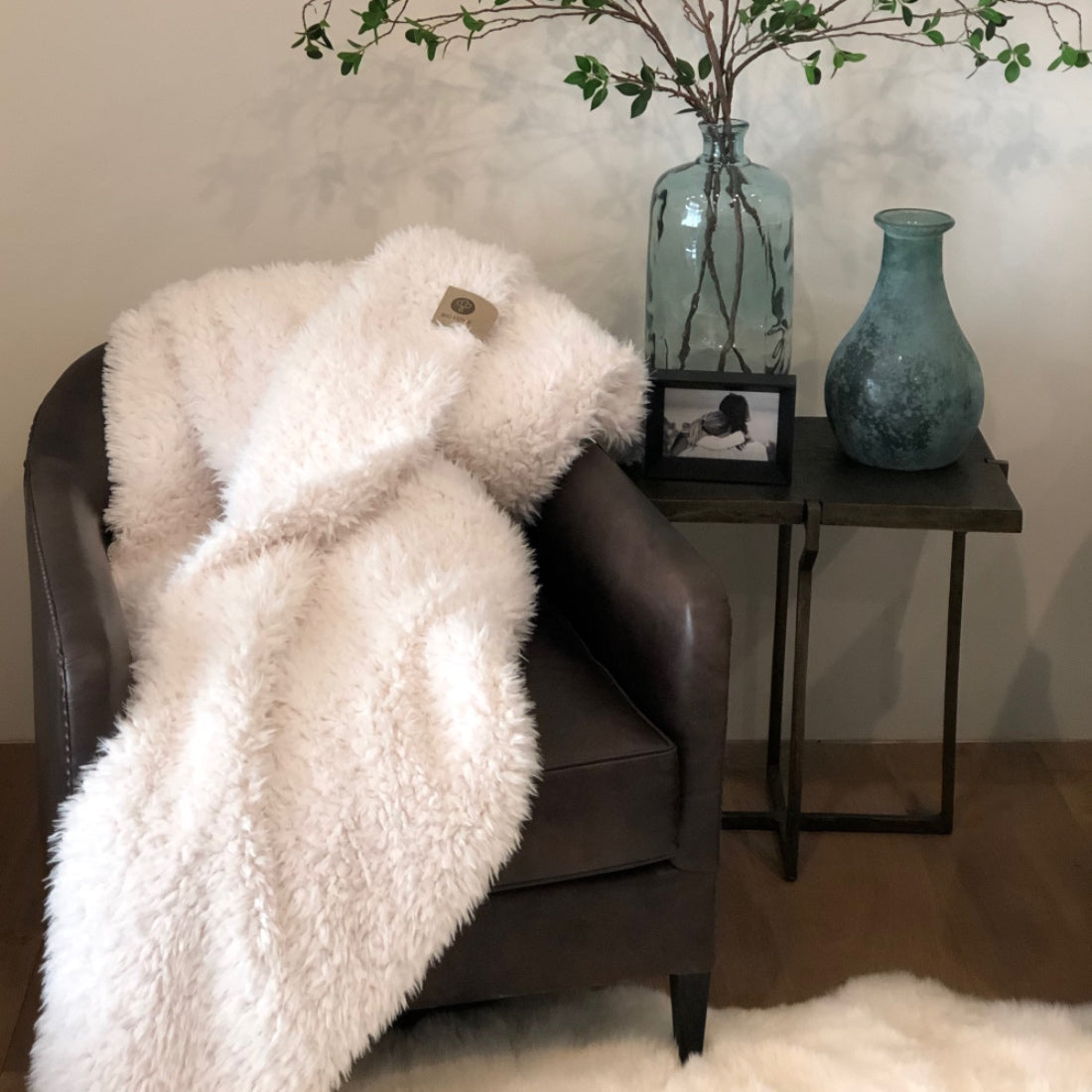 Angel Plush Blanket, 48” x 72”, Whisper White – Plow & Hearth