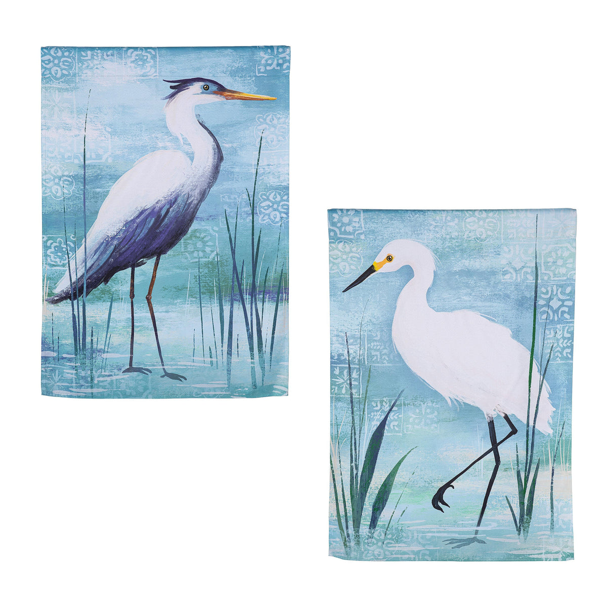 Blue Heron Reversible Suede House Flags – Plow & Hearth