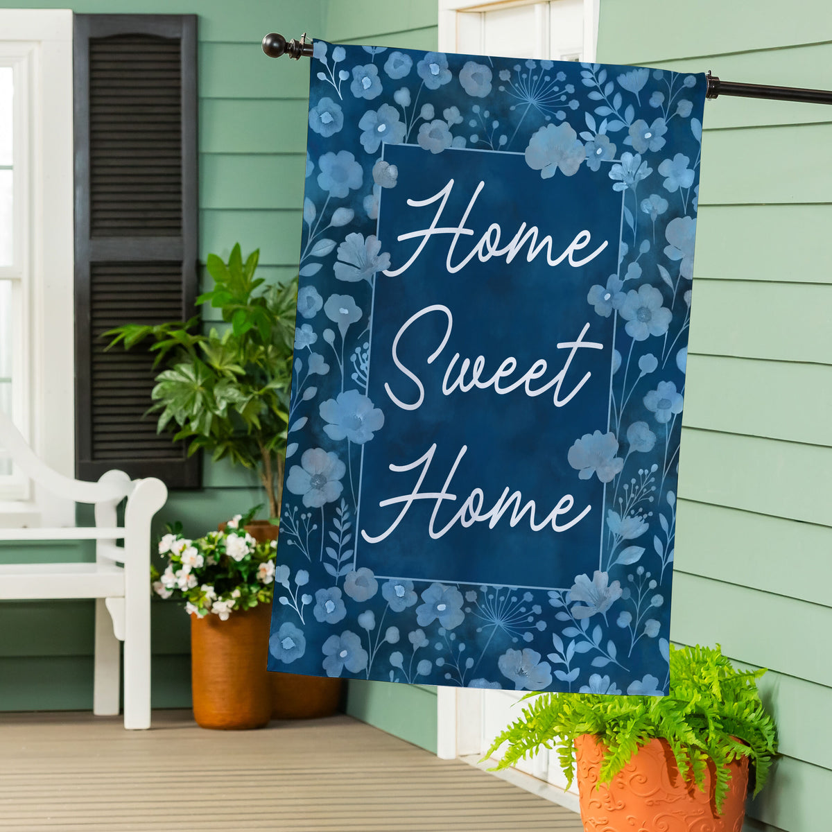 VivaStyle Gilded Meadow Burlap House Flag TWO – Plow & Hearth