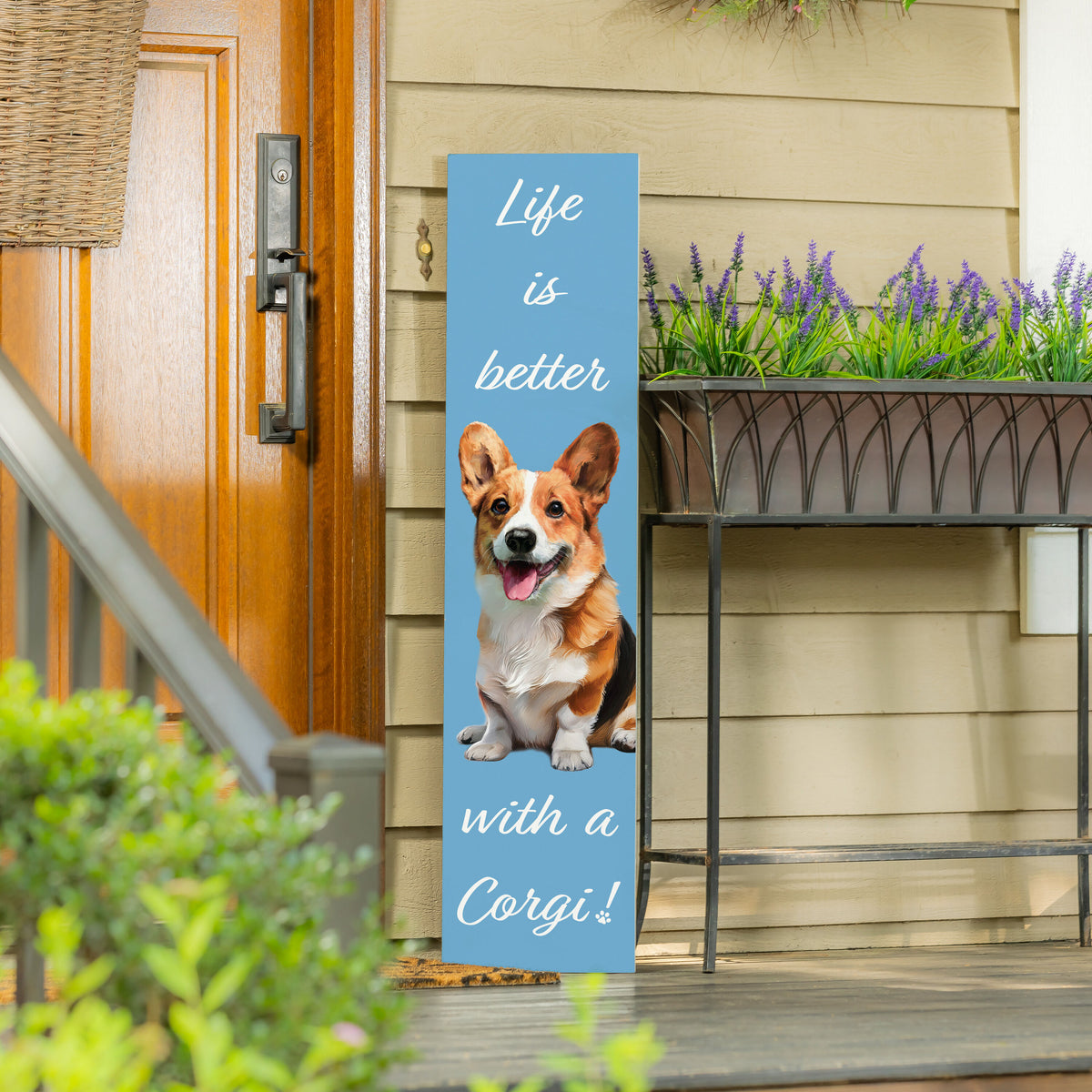 Pet Central Dog Porch Leaner, Corgi, 46"H – Plow & Hearth