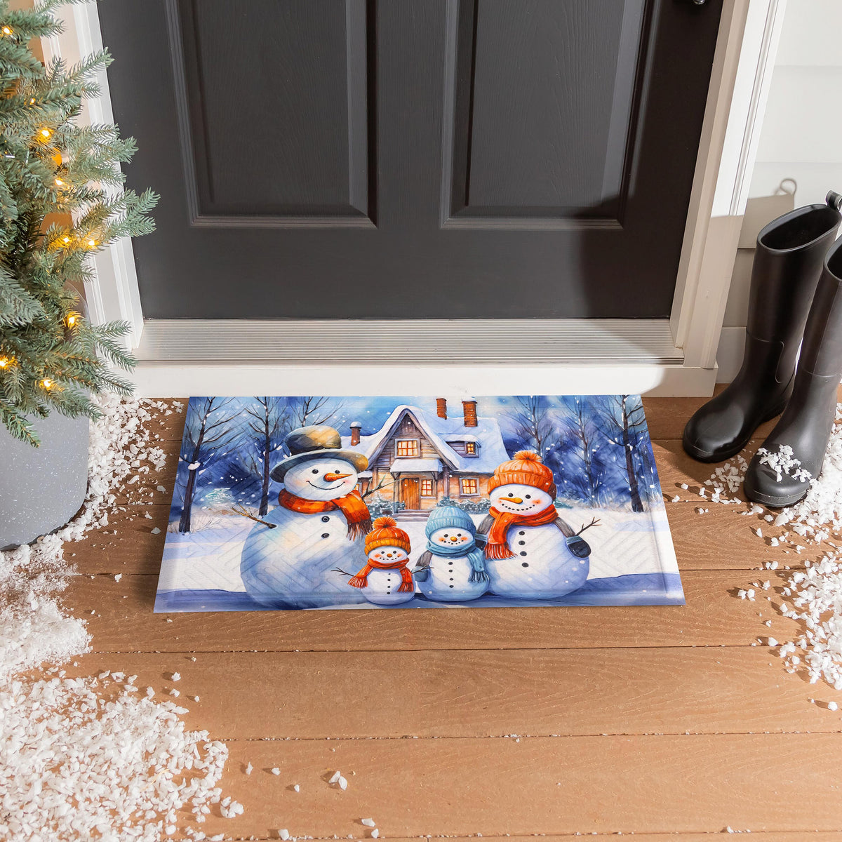 Snow Place Like Home Embossed Mat – Plow & Hearth