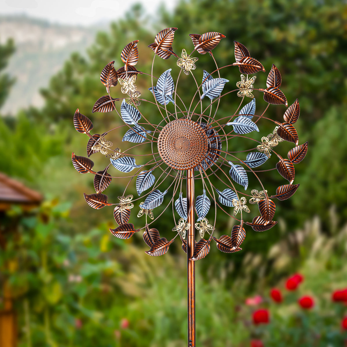 Botanic Breeze Wind Spinner 75"H – Plow & Hearth