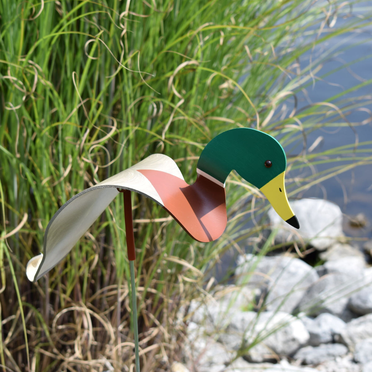 Mallard Duck Dancing Bird Garden Stake – Plow & Hearth
