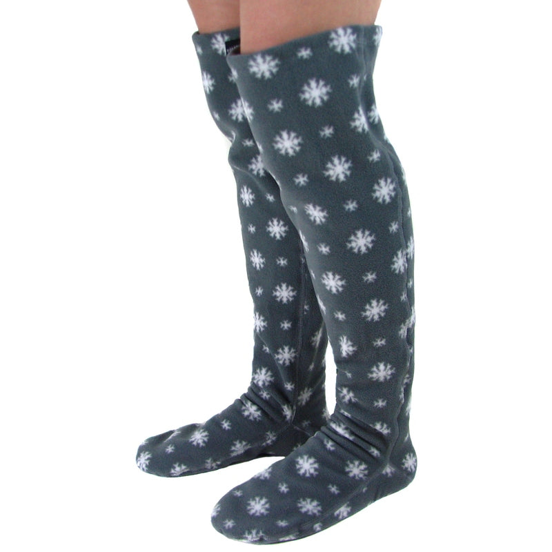 Over The Knee Fleece Socks - Snow – Plow & Hearth