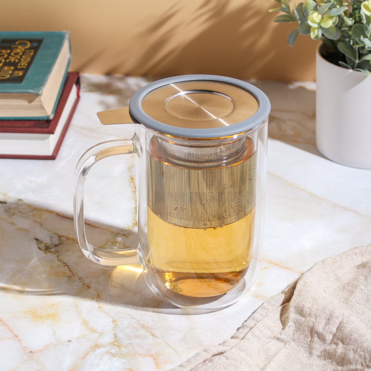 Perfect Tea Mug with Infuser/Lid – Plow & Hearth