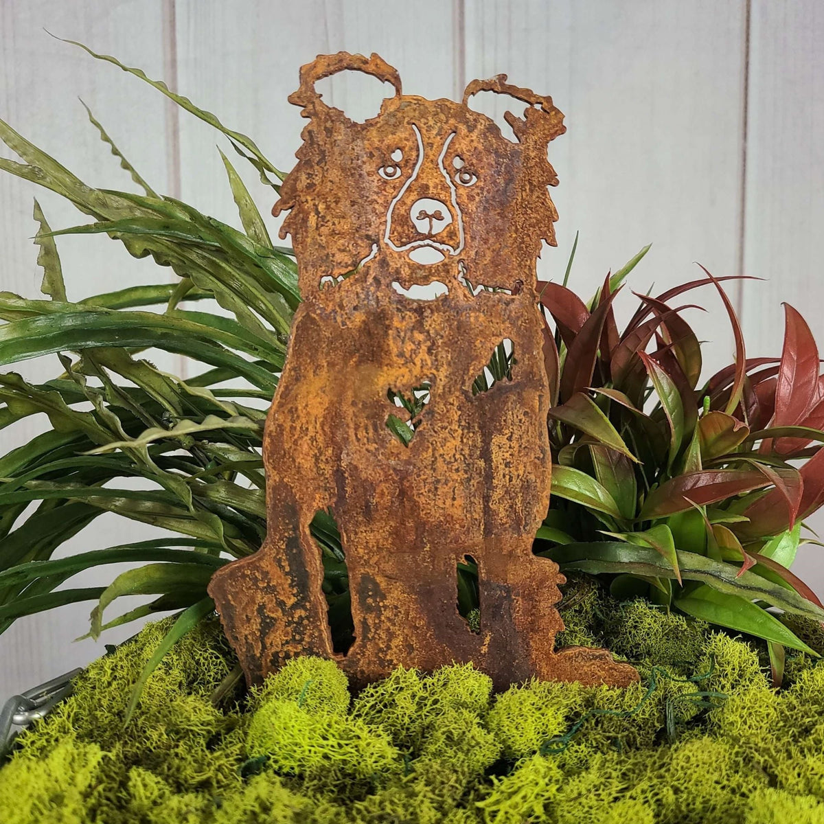 Border Collie Garden Stake – Plow & Hearth