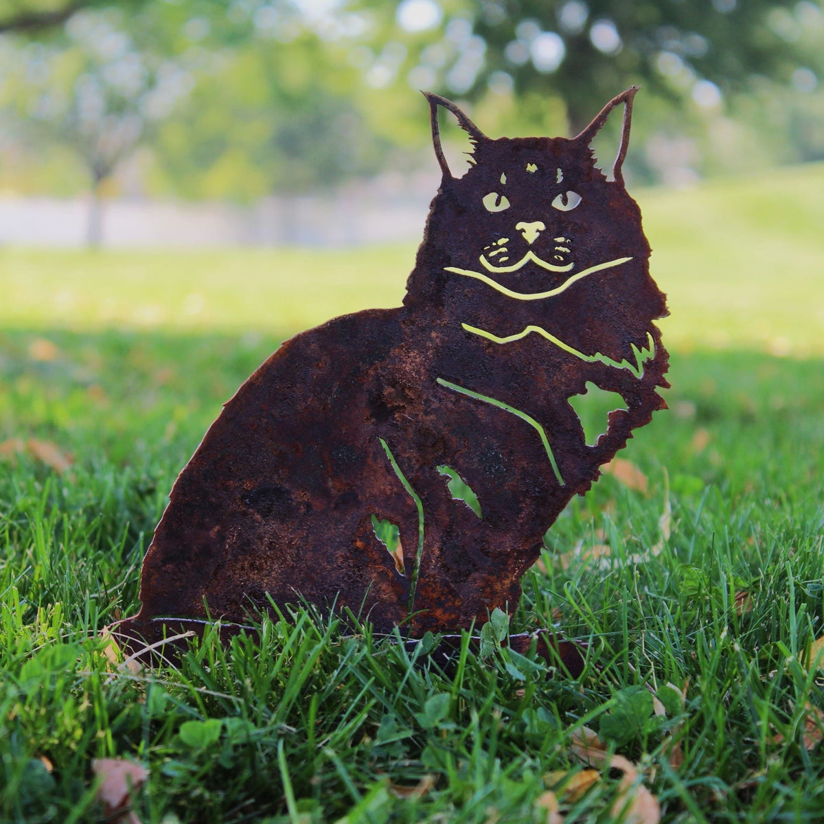 Maine Coon Garden Stake – Plow & Hearth