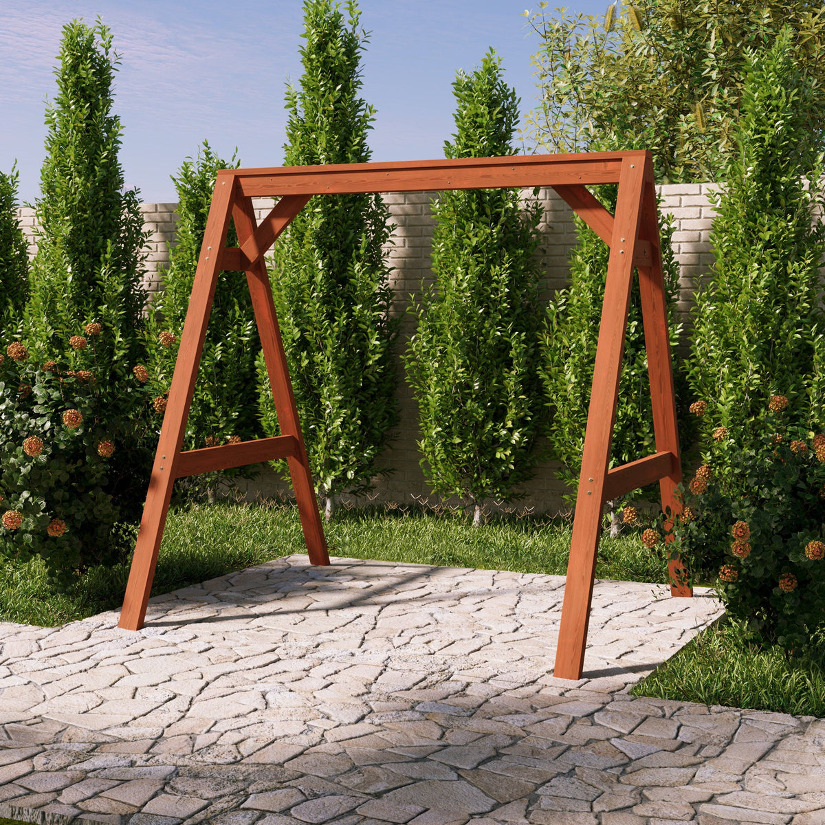 Amish Casual Heavy Duty A-Frame Swing Stand – Plow & Hearth